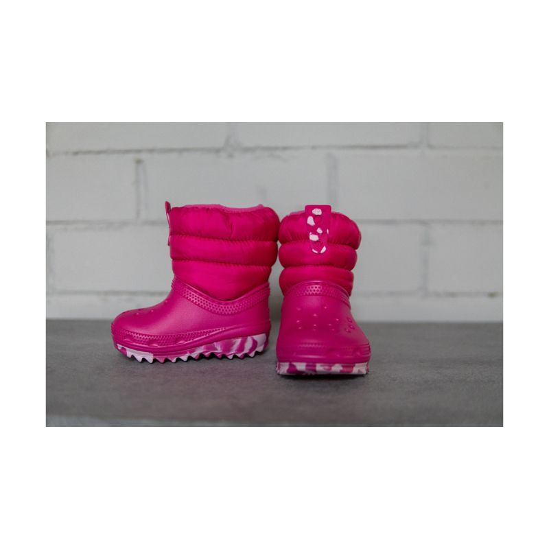 CROCS žieminiai Classic Neo Puff auliniai batai (Rožiniai)
